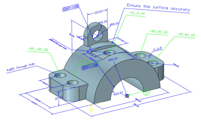 Ability to create a 3D annotation in a Fusion model environment.
