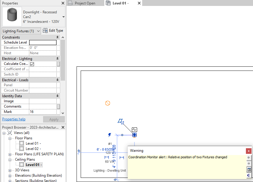 Coordination Review only action is "Do Nothing" for some elements in Revit