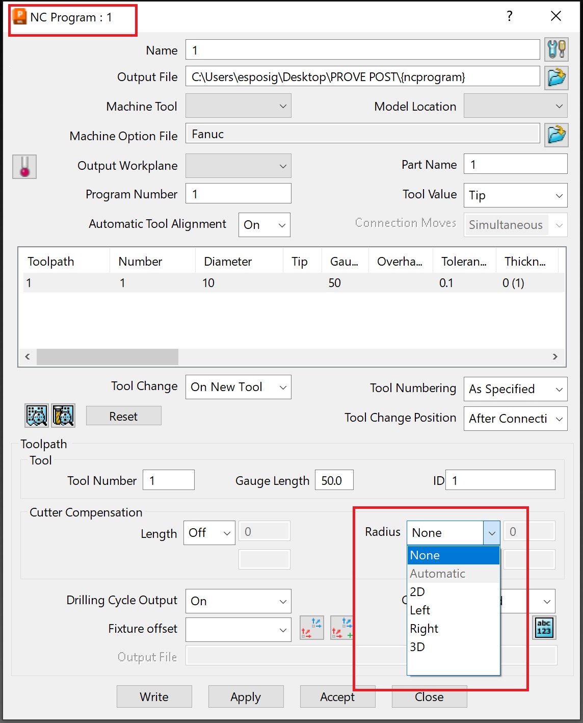 Cutter Compensation only outputs on wall finish pass in PowerMill 2D ...