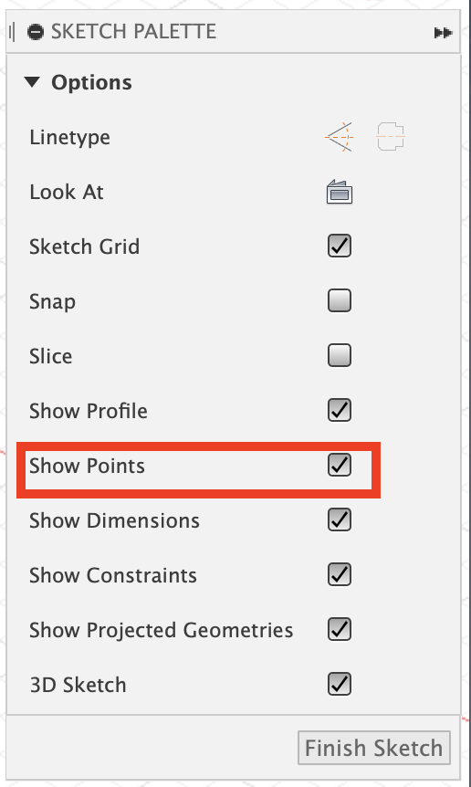 Fusion Help | Sketch points and vertices do not show in Fusion 360 ...