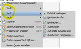 More as one Vault AddIn appears in Inventor Vault context menu
