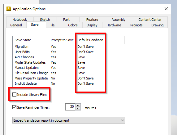 After inserting an Inventor Assembly from a Vault Library folder the assembly gets modified and ...