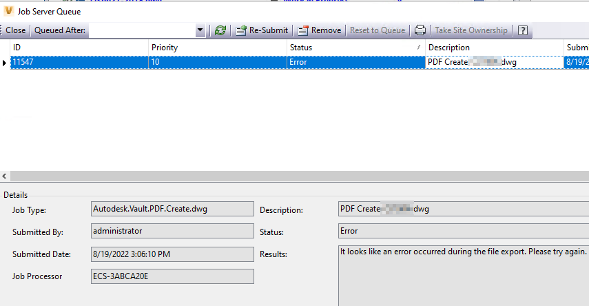 When publishing PDF files for AutoCAD drawings stored in Vault with ...