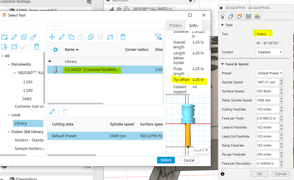 Material removal is inconsistent while using the Form tool in Fusion
