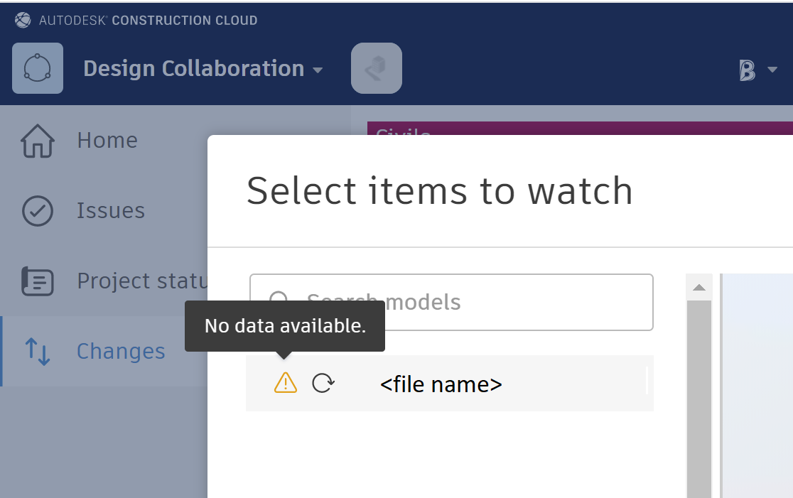 Unable to create watch group in Design Collaboration on the ACC platform
