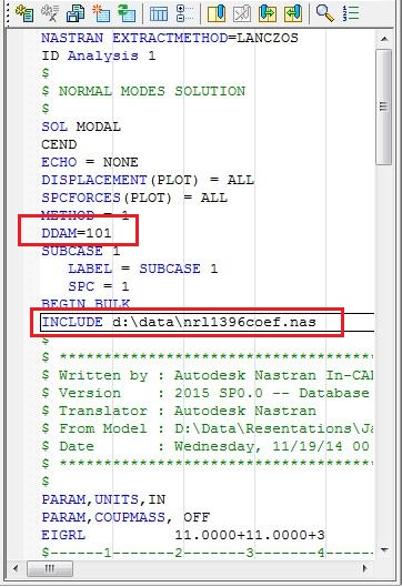 How to perform DDAM analysis in Inventor Nastran