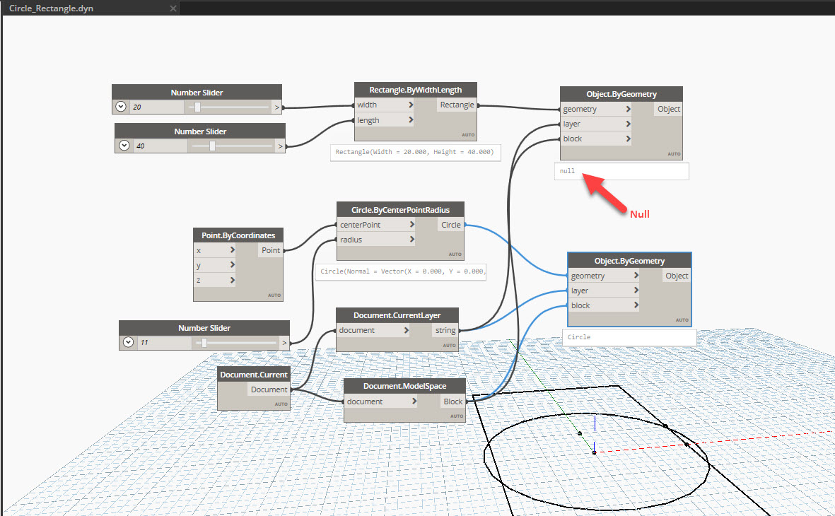Dynamo for Civil 3D で長方形が Civil 3D に出力されない