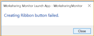 "Creating ribbon button failed" when launching Revit