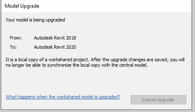 Specific Models Did Not Upgrade To Newer Revit Version After Bim 360 Cloud Model Upgrade