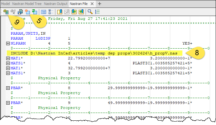 How to define temperature dependent materials in Inventor Nastran