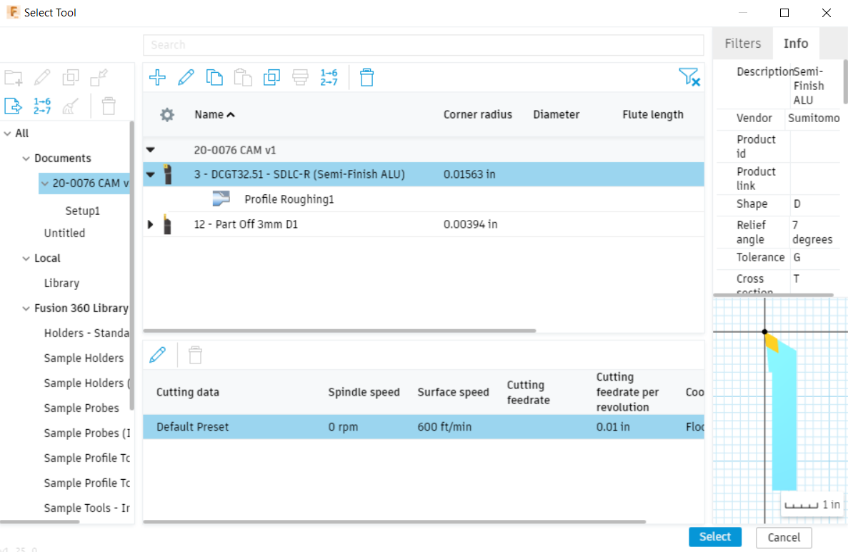 How to change the tool orientation in Fusion turning operation