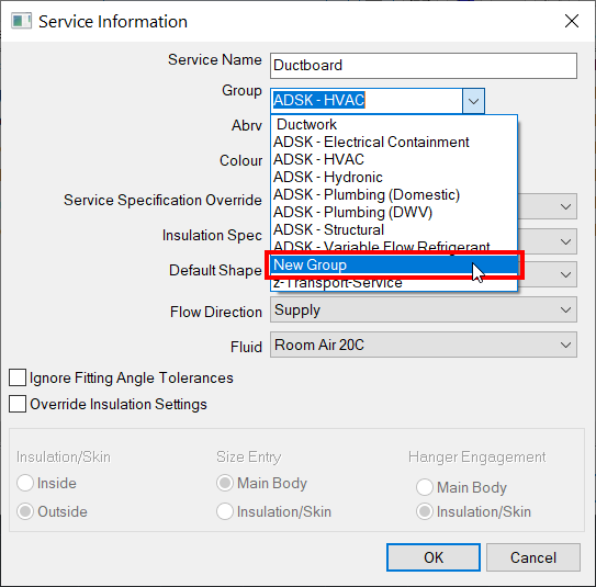 How to rename a Service Group in CADmep