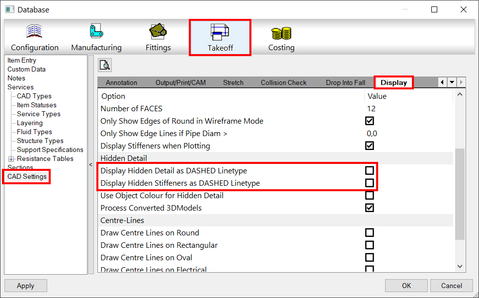 Items are not displayed as expected when using Shade Plot Legacy Hidden in CADmep