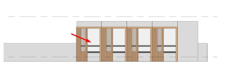 Different window family display depending on the elevation position in ...