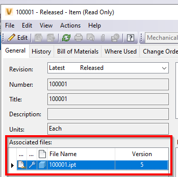 Change State of item in Vault does not match item Lifecycle State