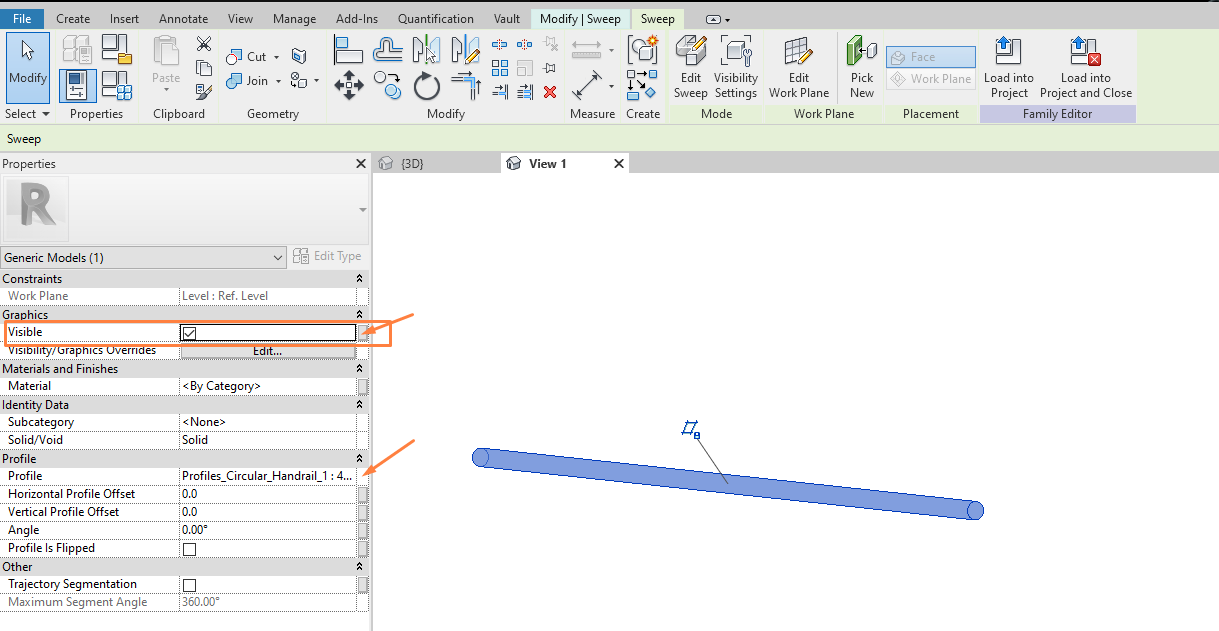 Unable to assign parameter to profile family used for sweep in Revit ...