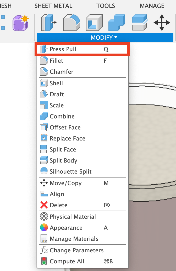 How to edit existing features in Fusion