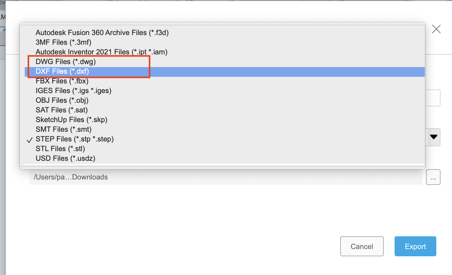 How To Export A Fusion 360 Design To A DWG Or DXF File