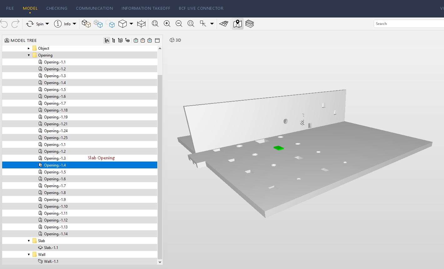Opening on the floor slab is exported differently in IFC4 than in IFC2x3 from Revit