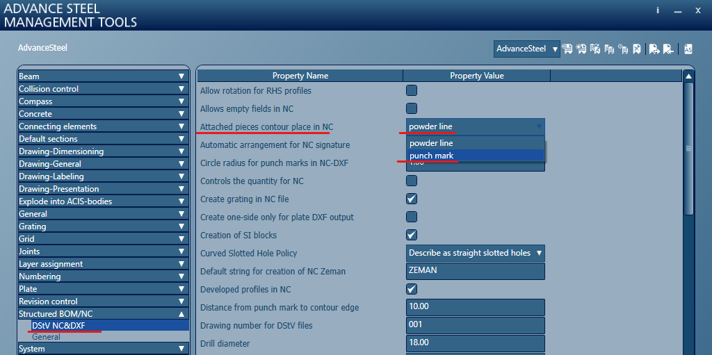 Is it possible to get the punch marks in block BO instead of KO in NC ...