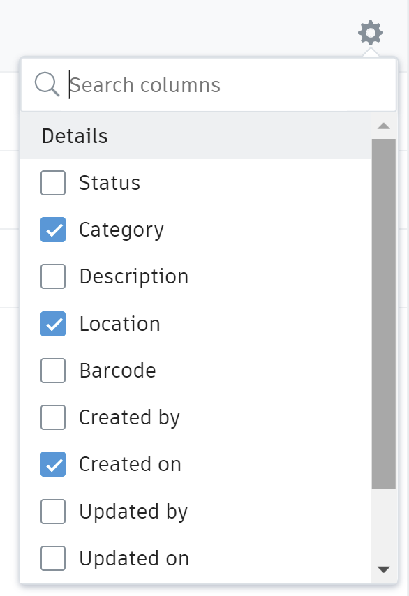 Ability to show custom attribute column within the Assets module in BIM 360