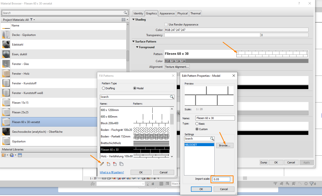 Come modificare la scanalatura delle piastrelle in Revit