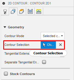 How to modify a 2D contour in Fusion 360 and Inventor CAM
