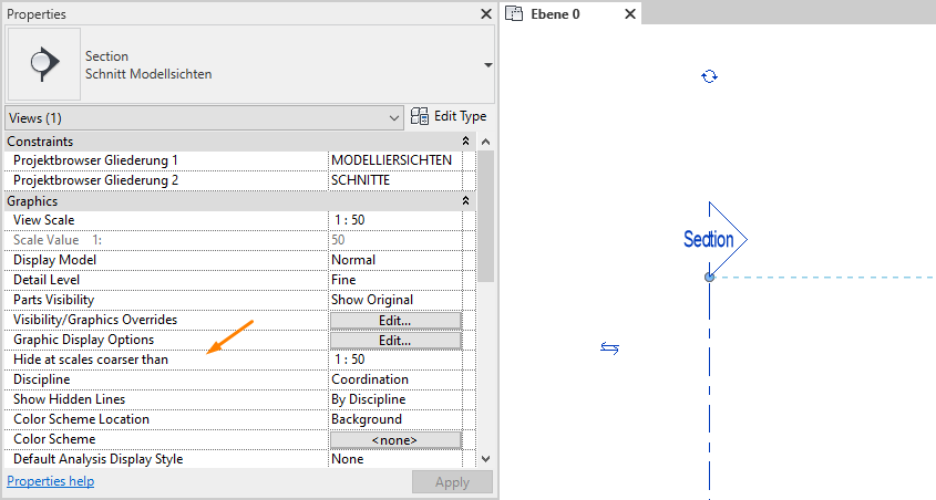 Schnittmarkierungen Werden In Bestimmten Revit Ansichten Nicht Angezeigt