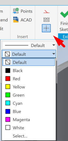 How to change the colors of lines on a surface in Inventor