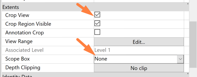 Crop View greyed out in Revit