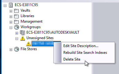 Vault search index server task start but do not progress for several days