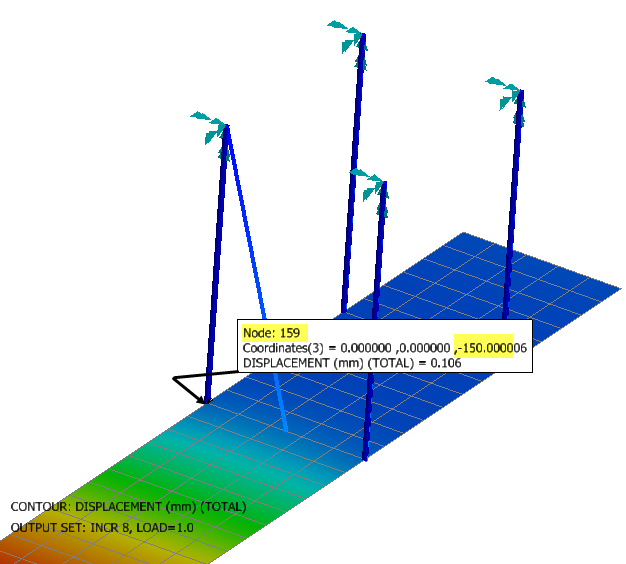 Dummy line visible while viewing results for model with connector in ...