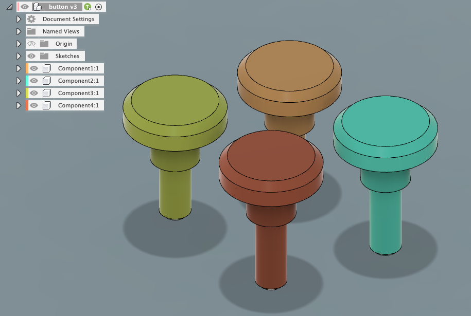 Components or bodies appear colored instead of gray or set appearance ...