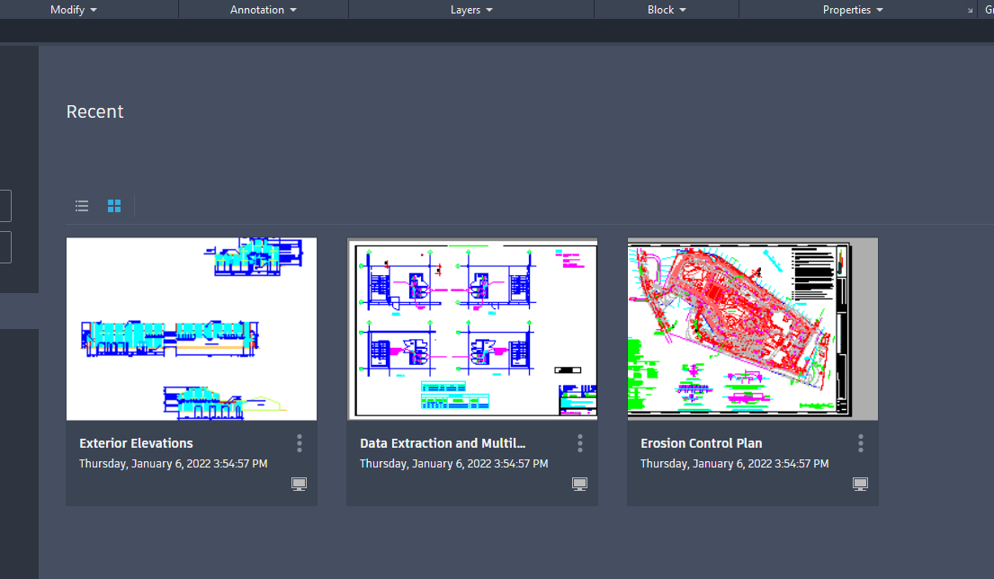 List of recent files shows unfamiliar drawings in AutoCAD