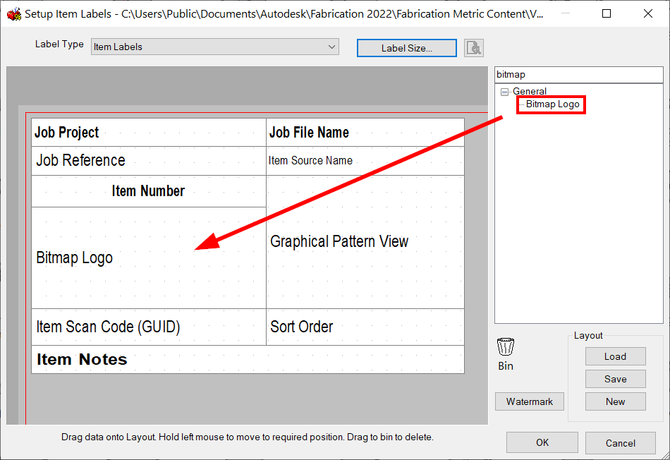 How to insert QR Code images on Labels in CAMduct