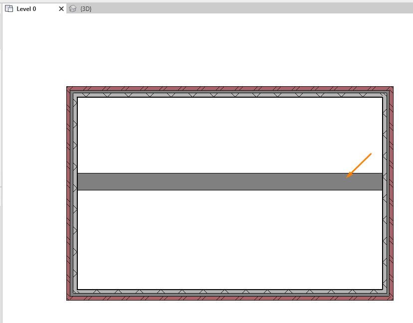 Hatch pattern invisible for wall made as in-Place model in Revit