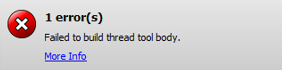 "Failed to build thread tool body" when trying to generate a modeled thread in Fusion 360