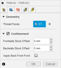 "Failed to generate toolpath" when turning an external thread in Fusion 360