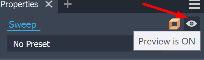 Sweep command is slow while editing existing feature in Inventor