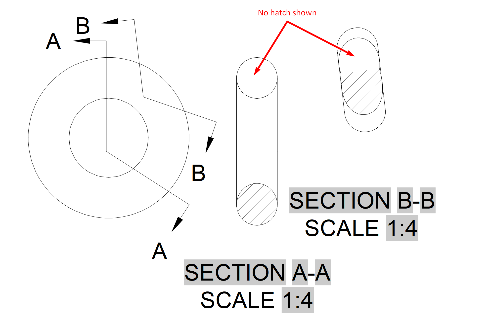 Part Of Hatch Missing From Section View With VIEWSECTION Command In AutoCAD