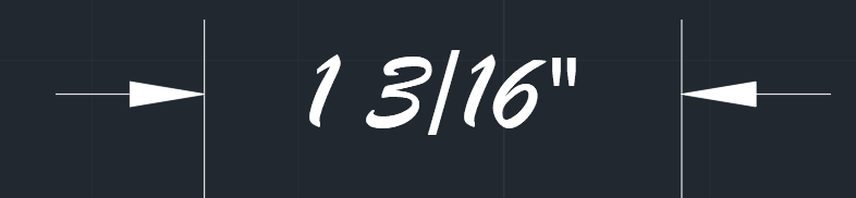 No space between integer and fraction in dimension in AutoCAD