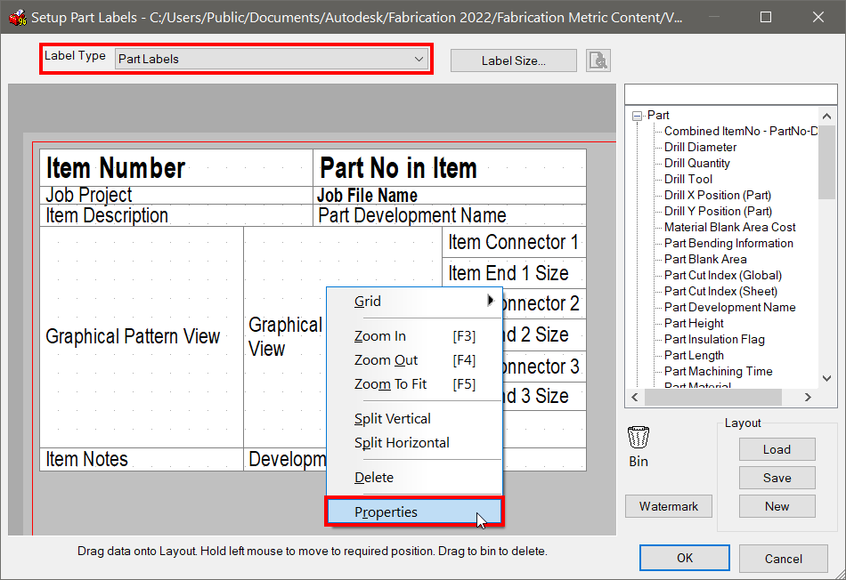 How to add an arrow on Parts Labels to show their placement orientation in CAMduct