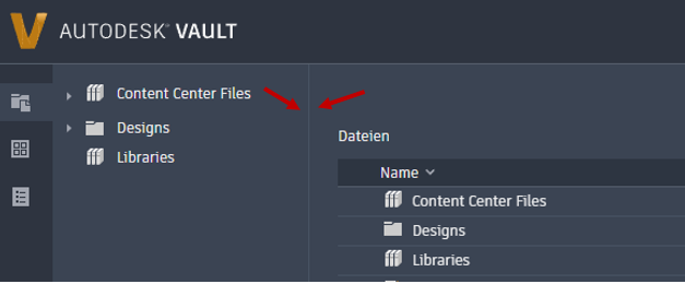 浏览器列无法在 Vault Thin Client 的第一个文件夹窗口中放大