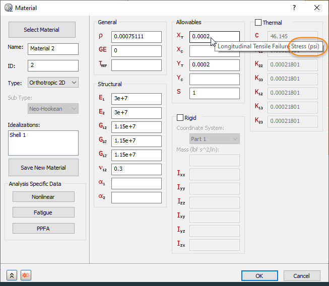 Composite failure index results are smaller than expected in Inventor ...
