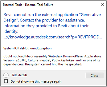 Generative Design icons are missing from the Revit ribbon after a fresh ...