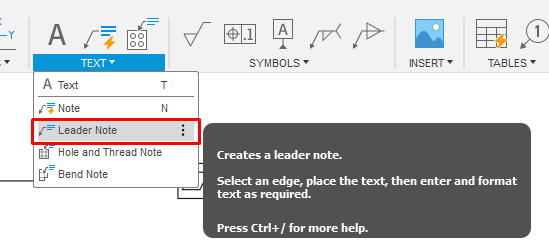 How to link a feature Control Frame to several surfaces in a Fusion 360 drawing