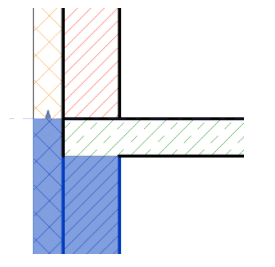 How to connect the insulation layer of walls divided by a slab in Revit