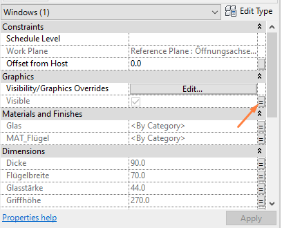 Unexpected frame display for specific window family in Revit
