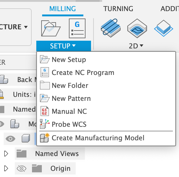 Can’t find Arrange in Manufacturing Model workspace in Fusion 360