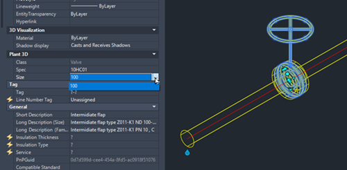 Only one size is listed for the property "Size" in Property Palette although the component is ...
